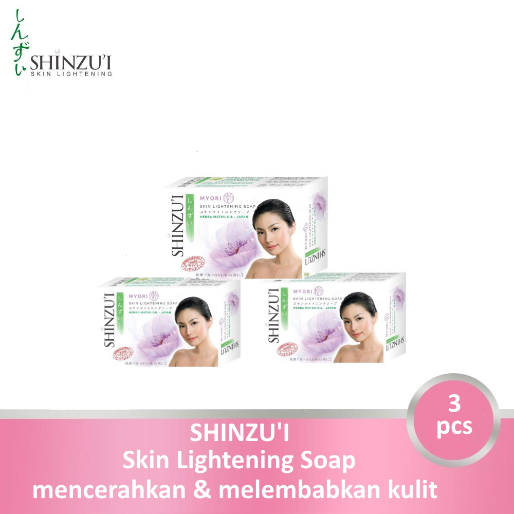 Jual Shinzui Skin Lightening Soap 60gr | Sabun Mandi Batang 5pcs ...