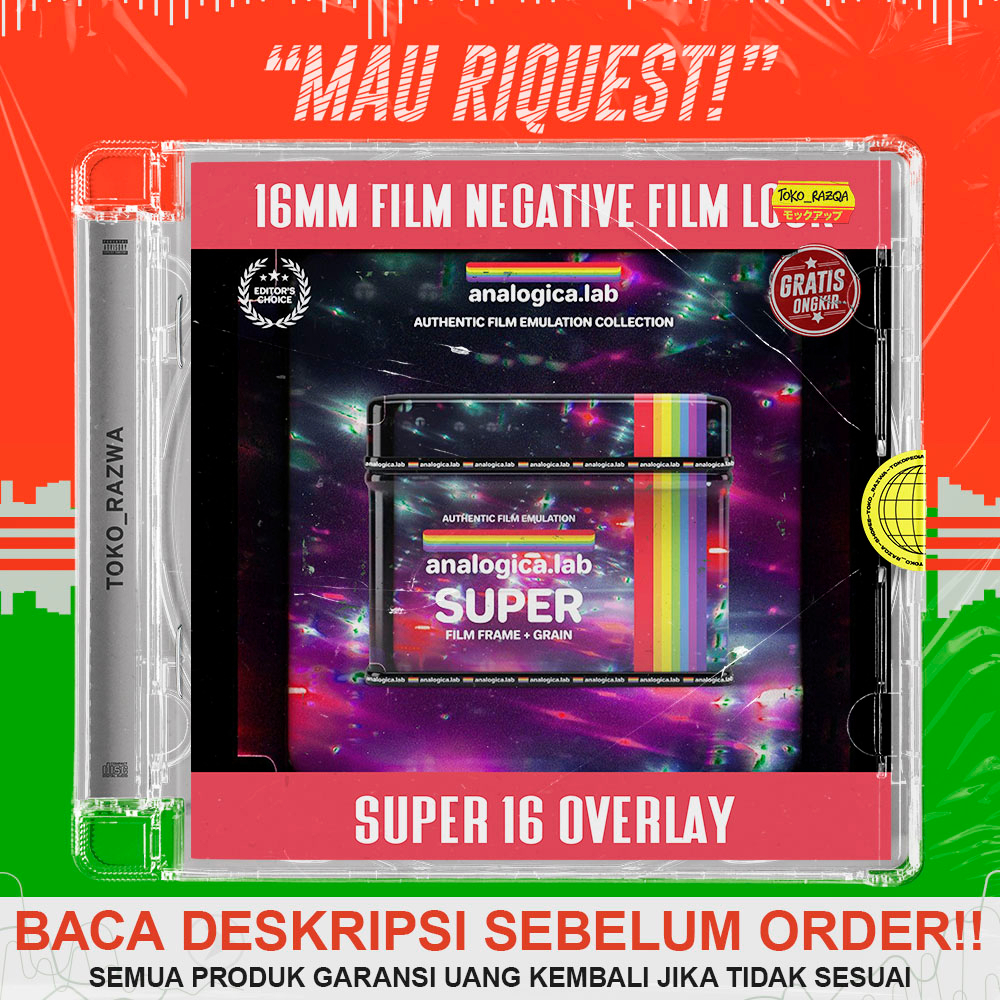 Jual Super 16 Overlay - 16mm Film Negative Film Look - 150923 | Shopee ...
