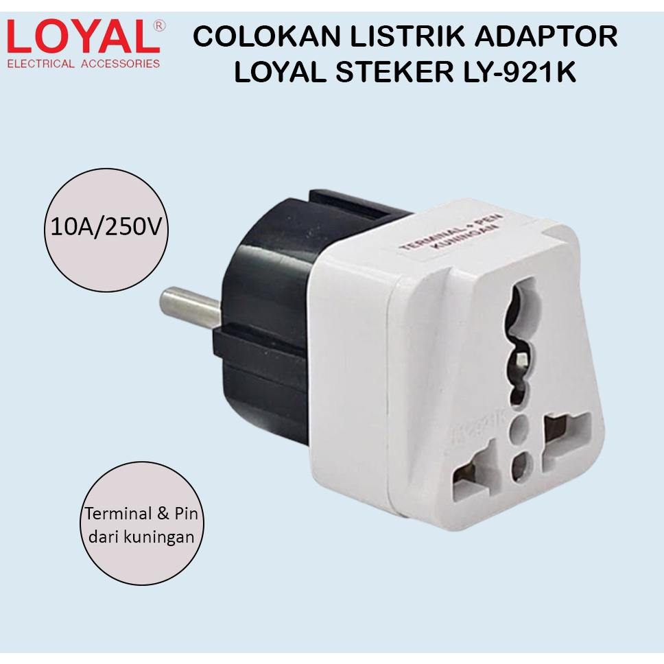 Jual Loyal Steker Ly-921k Colokan Listrik Adaptor Universal Serbaguna ...