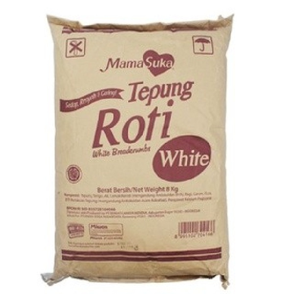 Jual TEPUNG ROTI PUTIH MAMASUKA 8KG WHITE BREADCRUMBS PANIR | Shopee ...