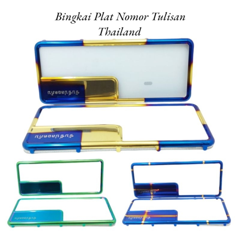 Jual Bingkai Plat Nomor Tulisan Thailand Plus Mika Bening Universal ...