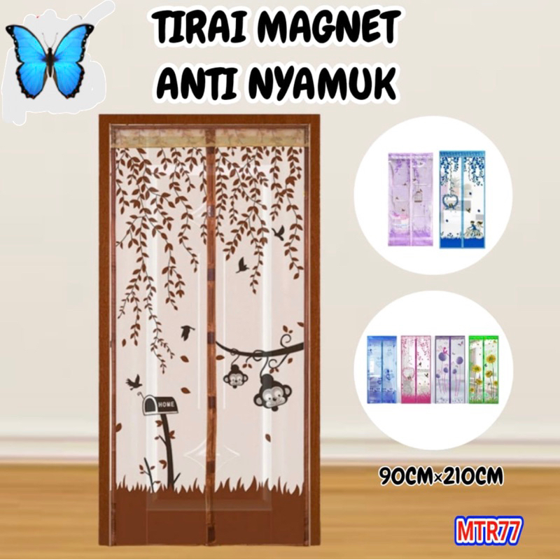 Jual Tirai Magnet Anti Nyamuk Karakter ukuran 90 cm x 210 cm | Shopee ...
