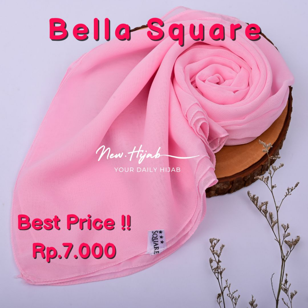 Jual HIJAB BELLA SQUARE / JILBAB SEGI EMPAT POLOS / BELLA SQUARE ...