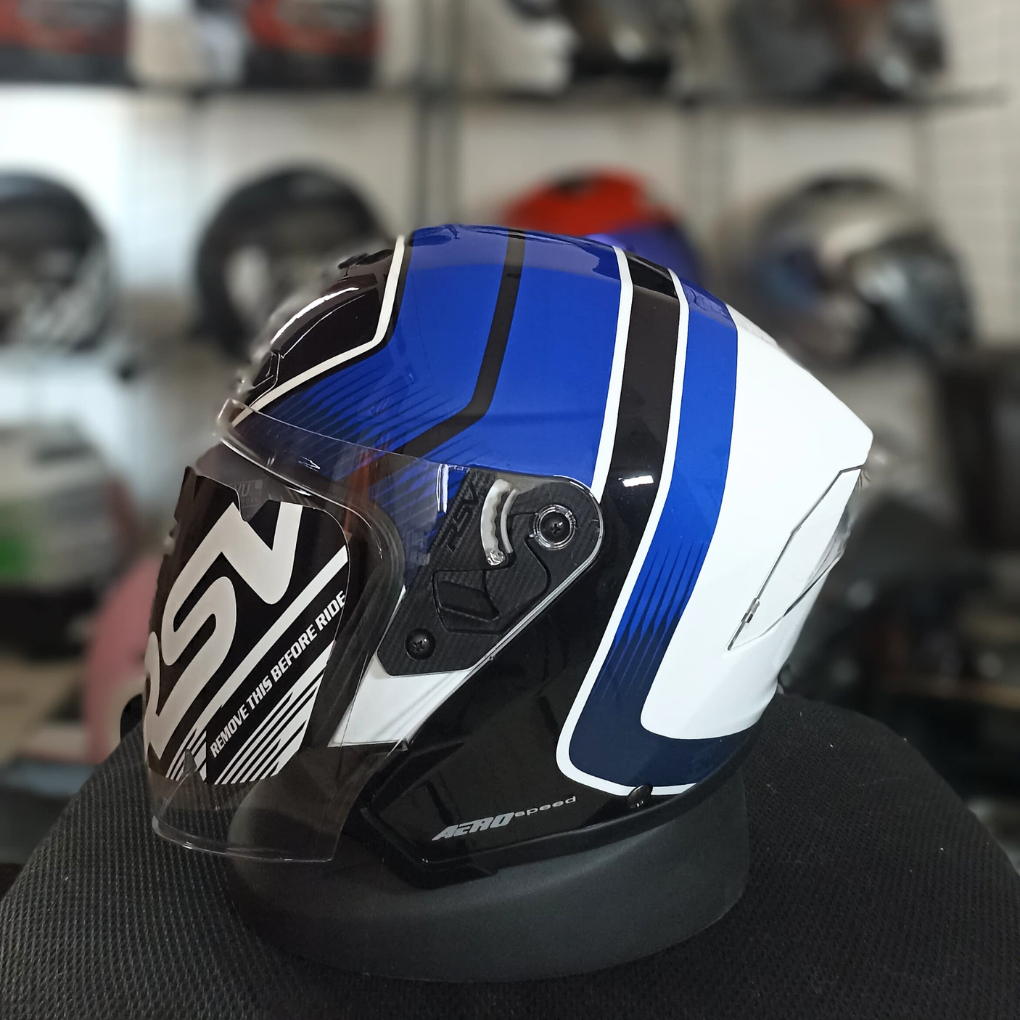 Jual HELM RSV NEW WINDTAIL AERO SPEED / HELM RSV / HELM HALF FACE ...