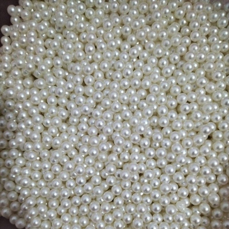 Jual [100Gram] 5MM Mutiara TANPA Lubang/Mutiara Tembak Putih Bersih ...