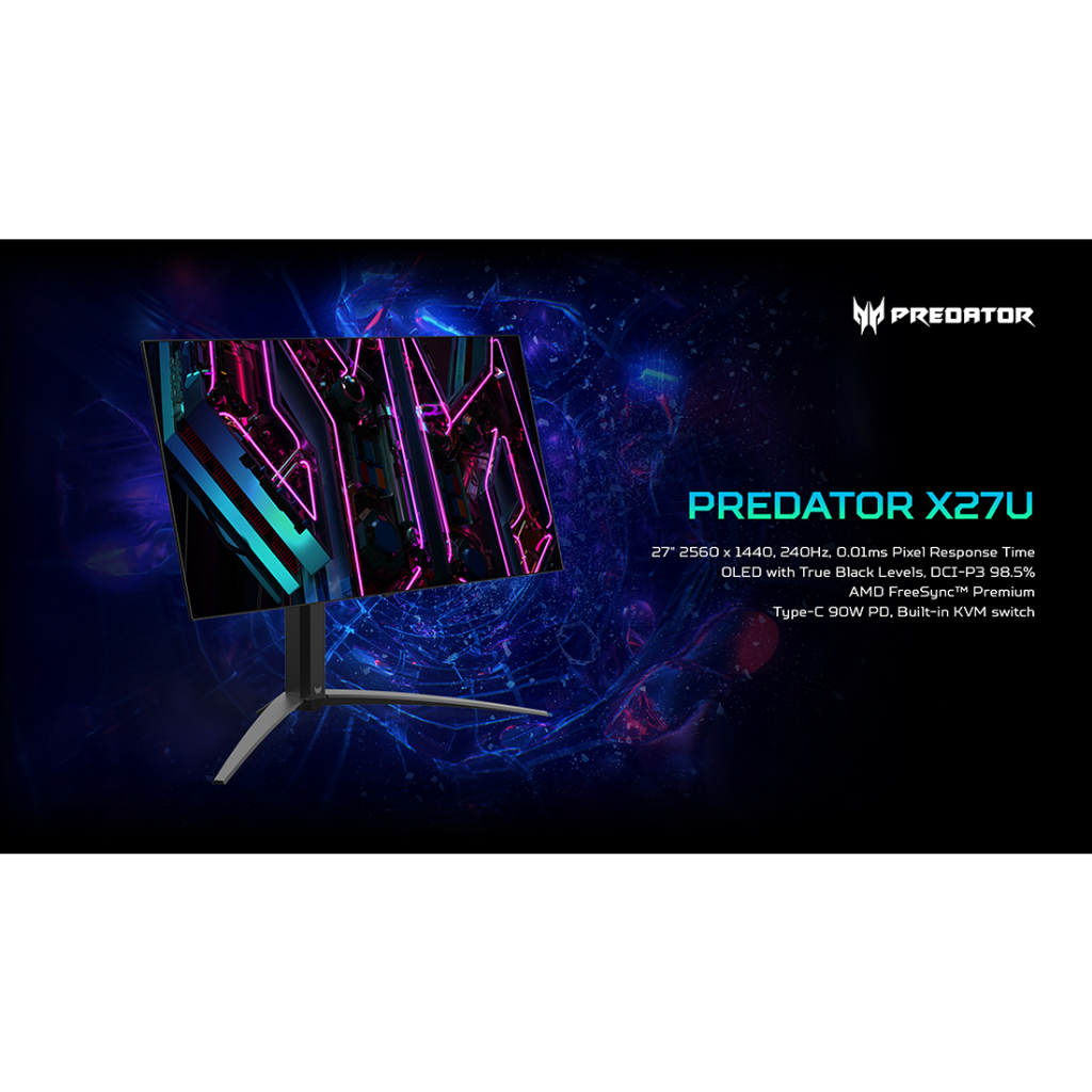 Jual Monitor ACER PREDATOR X27U OLED 27" 2K QHD 240Hz 0.01ms USB C ...