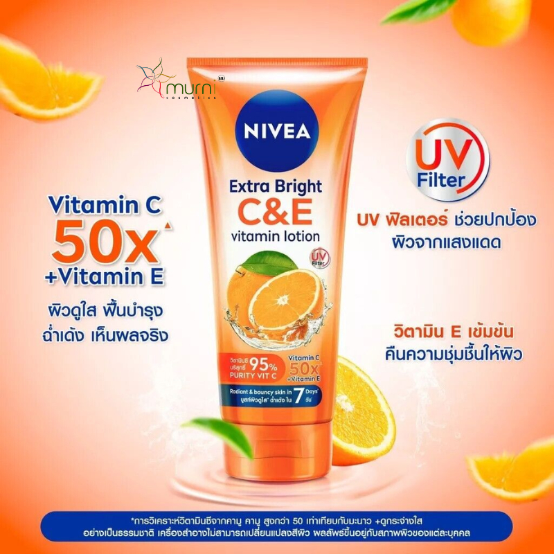 Jual NIVEA EXTRA BRIGHT C&E VITAMIN LOTION UV FILTER 180ML | Shopee Indonesia