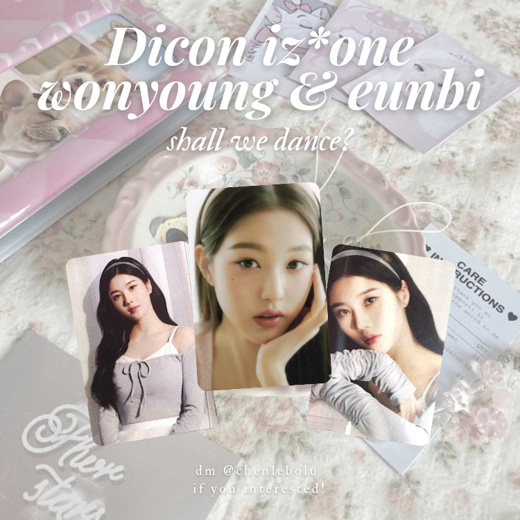 Jual izone wonyoung eunbi dicon swd photocard pc shall we dance concept konsep selca selfie ...