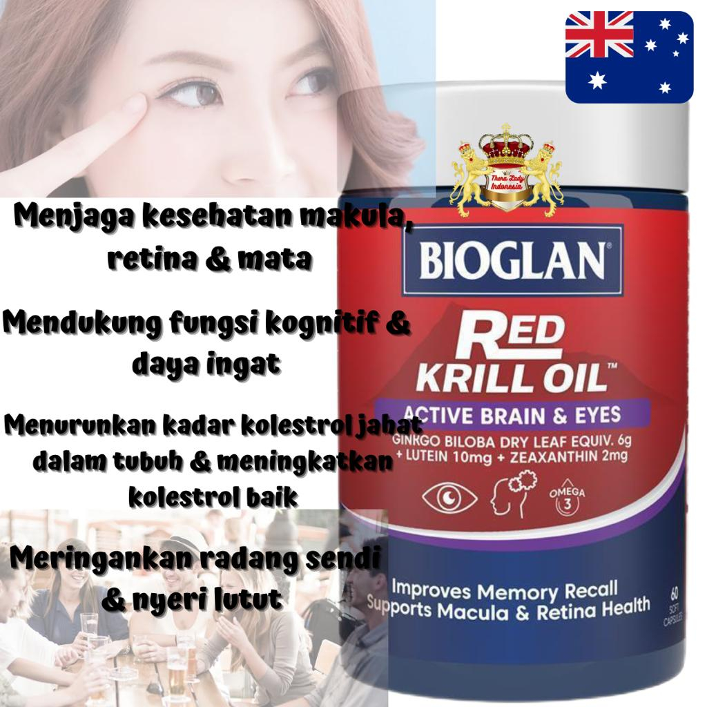 Jual Bioglan Red Krill Oil Active Brain & Eyes 60 Capsules | Shopee ...