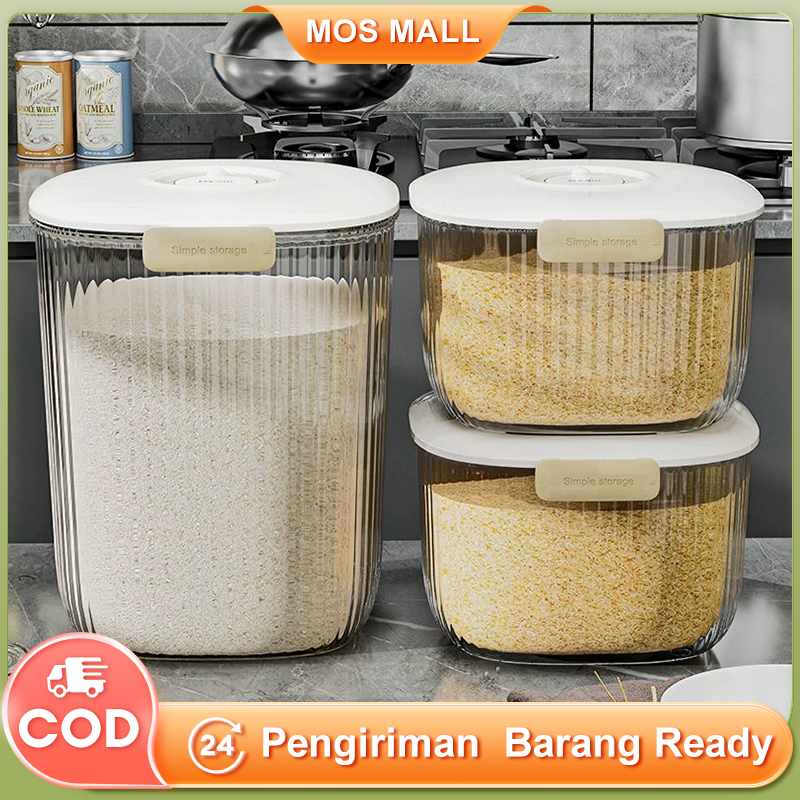 Jual 【Hadiah Gratis】MOS MALL Tempat Penyimpanan Beras Serbaguna Rice ...