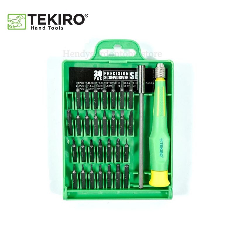 Jual TEKIRO Obeng set Presisi 30 pcs per set / Obeng presisi Original ...