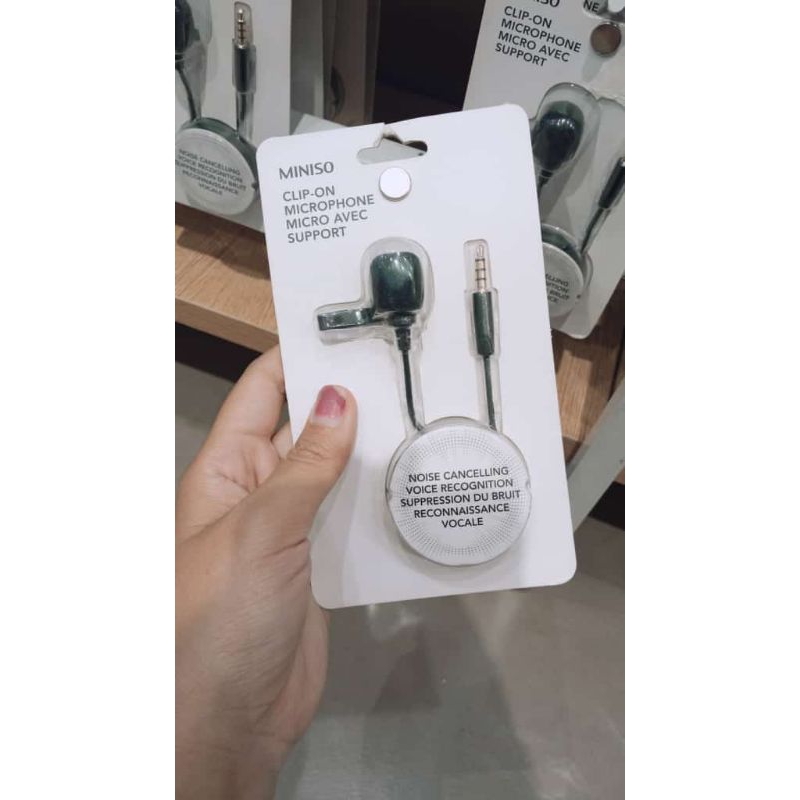 Jual Miniso Livestreaming Series 3.5mm Clip-On Microphone | Shopee ...