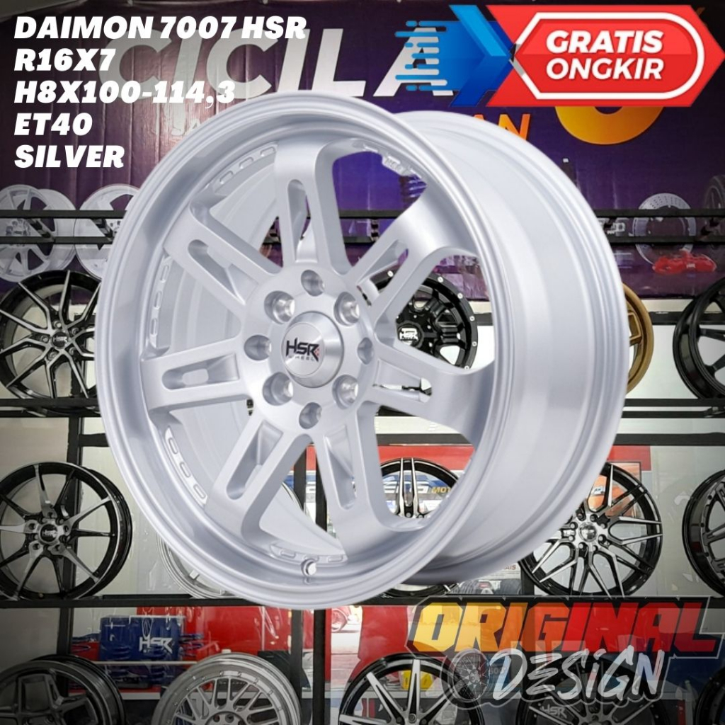 Jual Velg Mobil Ring 16 R16 HSR DAIMON UNTUK JAZZ , RAIZE , ROCKY ...