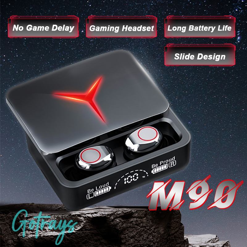 Jual Gotrays Headset Bluetooth M90 TWS Wireless Earphones Bluetooth 5.2 ...