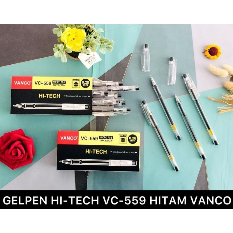 Jual Pulpen Hitech / Hi tech pulpen mata jarum 0.28 mm [12 PCS ...