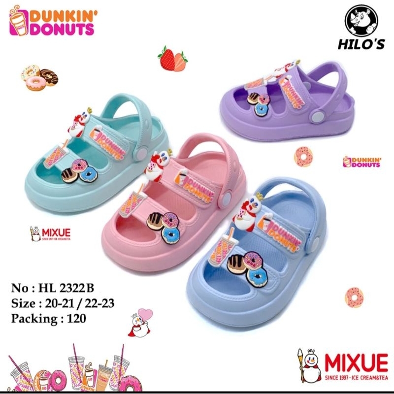 Jual Sandal anak perempuan selop mixue 2322 hilos | Shopee Indonesia