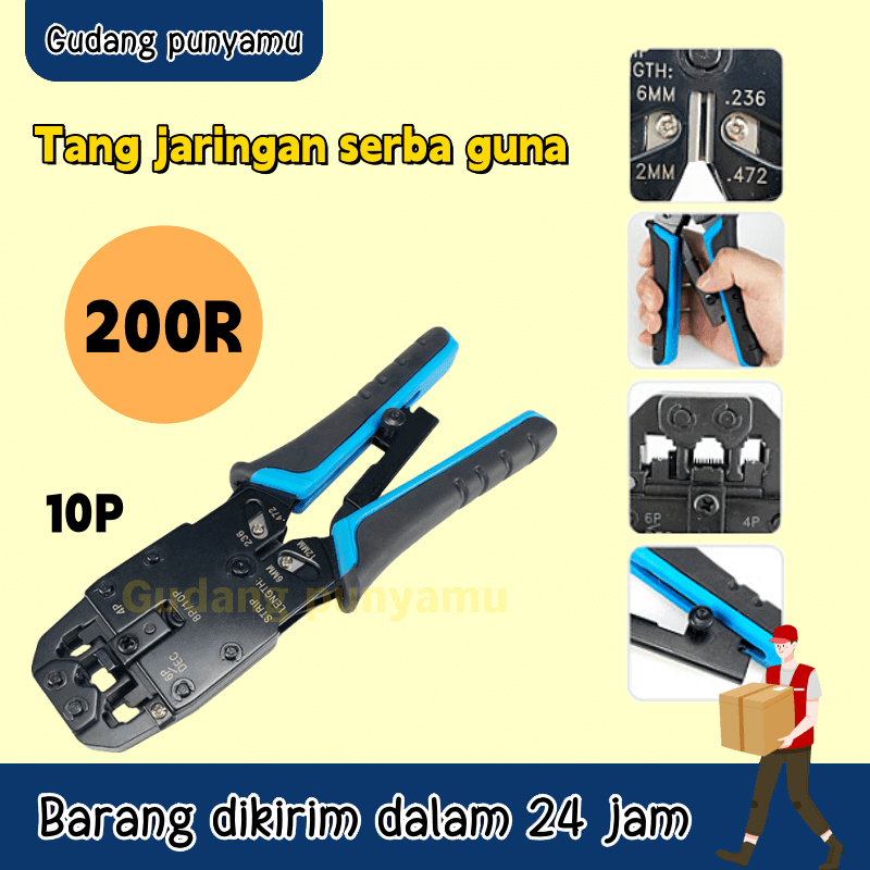 Jual Crimping Tool Lan Network Cable RJ45 RJ11 Tang Krimping Tools RJ ...