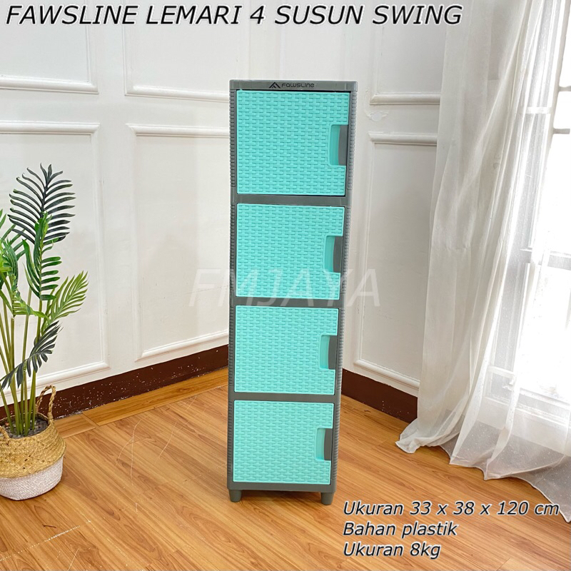 Jual FAWSLINE LEMARI SWING 4 SUSUN || LEMARI PAKAIAN 4 SUSUN || LEMARI ...