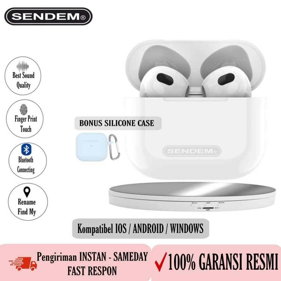Jual Headset Bluetooth SENDEM Pods Gen 3 / Pods Pro With Wireless ...