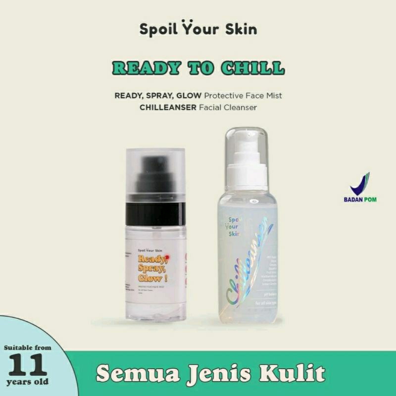 Jual SPOIL YOUR SKIN - READY TO CHILL SET / READY SPRAY GLOW ...
