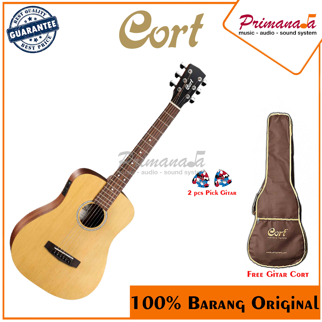 Jual Cort AD Mini E OP Gitar Akustik Elektrik String 3/4 | Shopee Indonesia