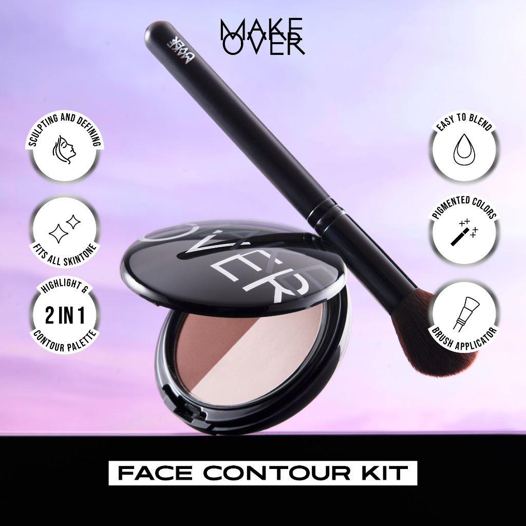 Jual MAKE OVER Face Contour Kit 14 g - Contour & Highlight | MakeOver ...