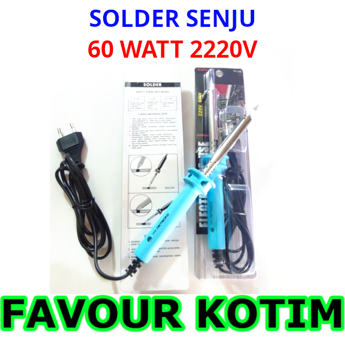 Jual SOLDER LISTRIK 60W 60 WATT TP-206 MERK SENJU FVKOTIM | Shopee ...