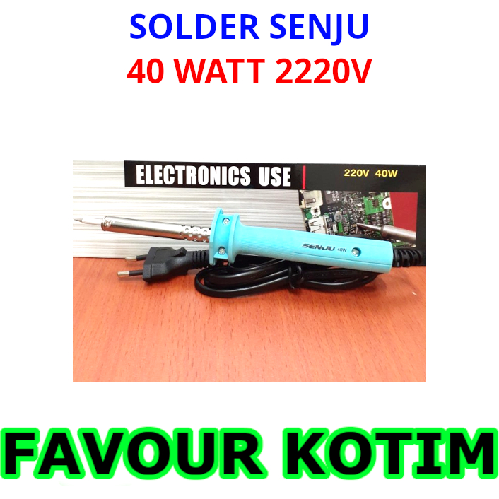 Jual SOLDER LISTRIK 40W 40 WATT TP-206 MERK SENJU FVKOTIM | Shopee ...