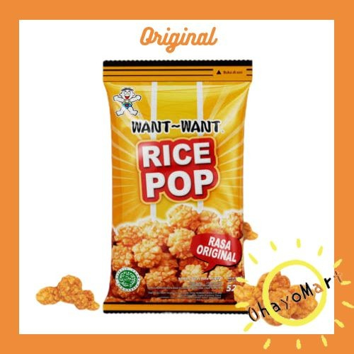 Jual Want want rice pop Original / Wantwant Rice pop original Flavors ...