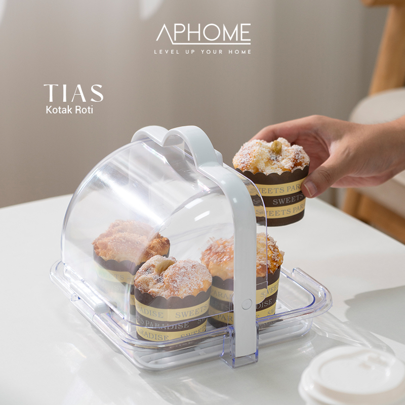 Jual APHOME Kotak Roti dan Kue Tempat Penyimpanan Roti Wadah Saji ...