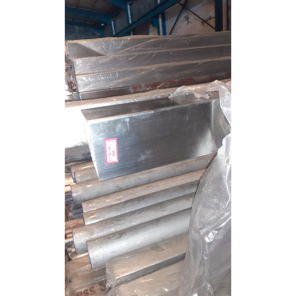 Jual Hollow / Pipa Kotak / Square Bar Stainless Steel SS304 Size : 100 ...