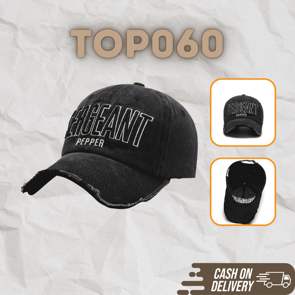 Jual DISKON BESAR BESARAN !! Topi Model Jeans Sobek SERGEANT [TOP060 ...
