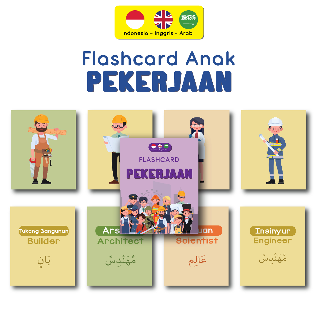 Jual TOKOJUJUR Flash Card Bayi Balita PAUD TK SD Mainan Kartu Edukasi ...