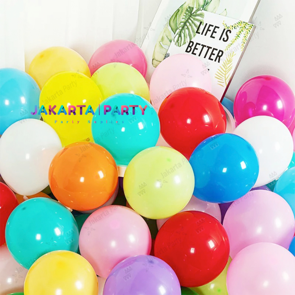 Jual ISI 50 Pcs Balon Latex Doff 1 PACK / Balon Per Pack / Balon Karet ...