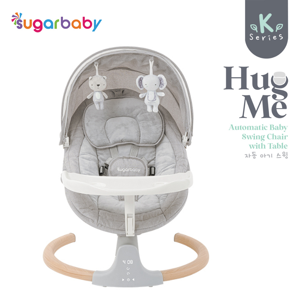 Jual Sugar Baby Hug Me Automatic Baby Swing Chair with Table Ayunan ...