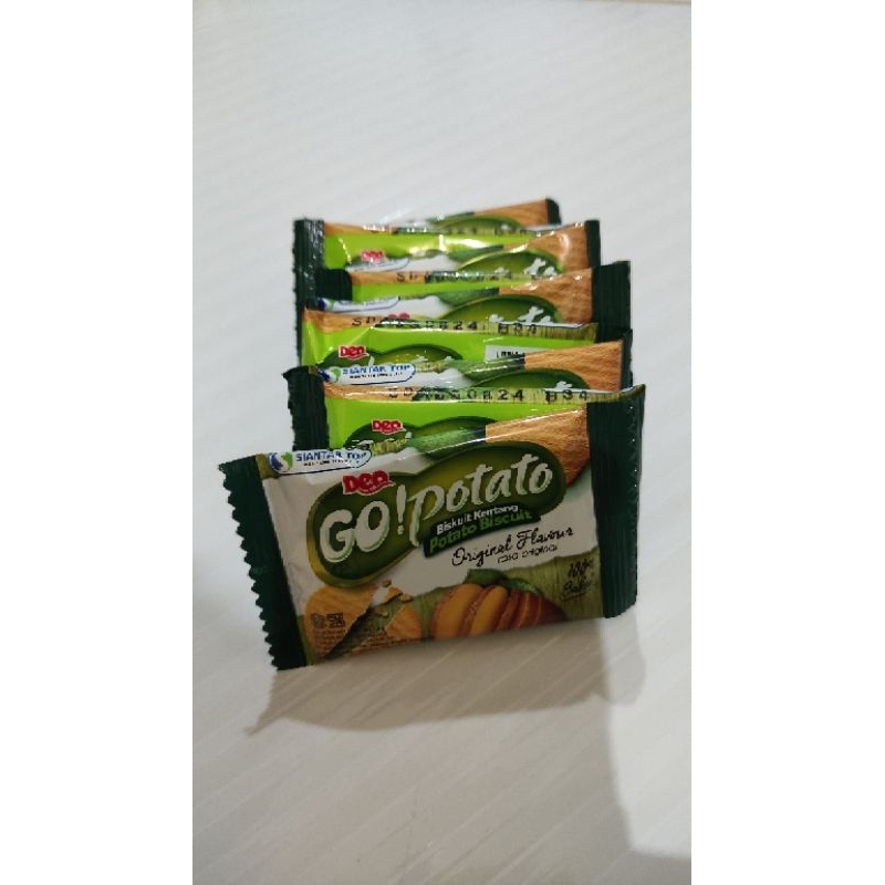 Jual GO POTATO BISKUIT KENTANG ORIGINAL , ISI 10 BUNGKUS | Shopee Indonesia