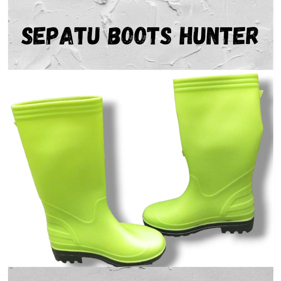 Jual Hunter Boots Hijau Lemon - Sepatu Boot Kerja Hijau Tinggi - Spatu ...