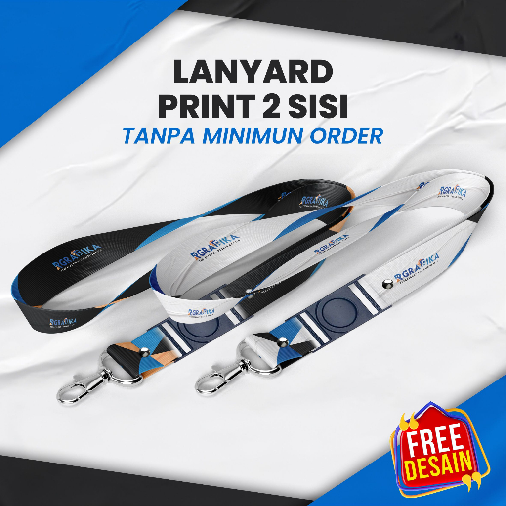 Jual Tali ID CARD custom / LANYARD custom / cetak 2 sisi bahan Tali ...