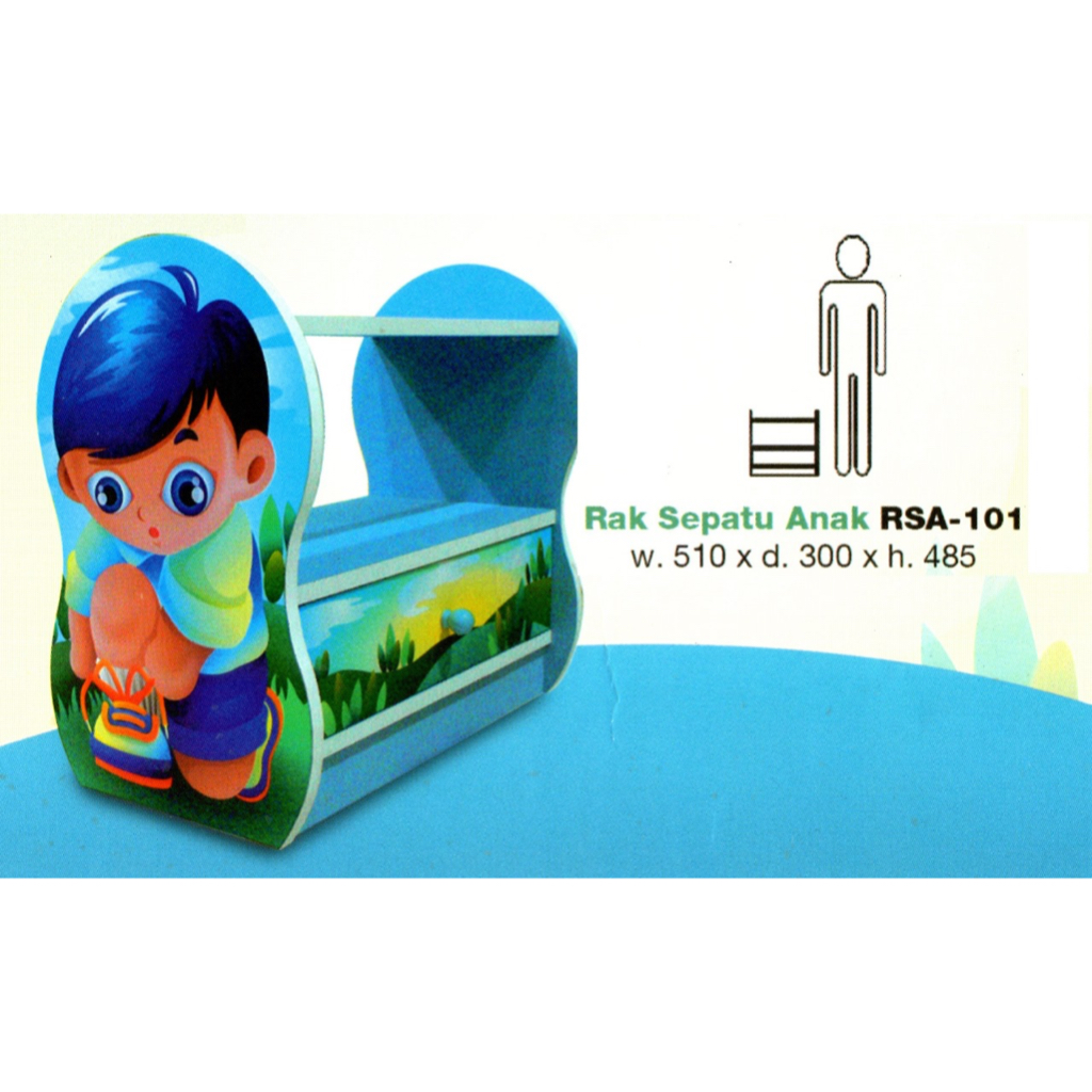 Jual Rak Lemari Sepatu Anak Lucu Karakter Biru | Shopee Indonesia