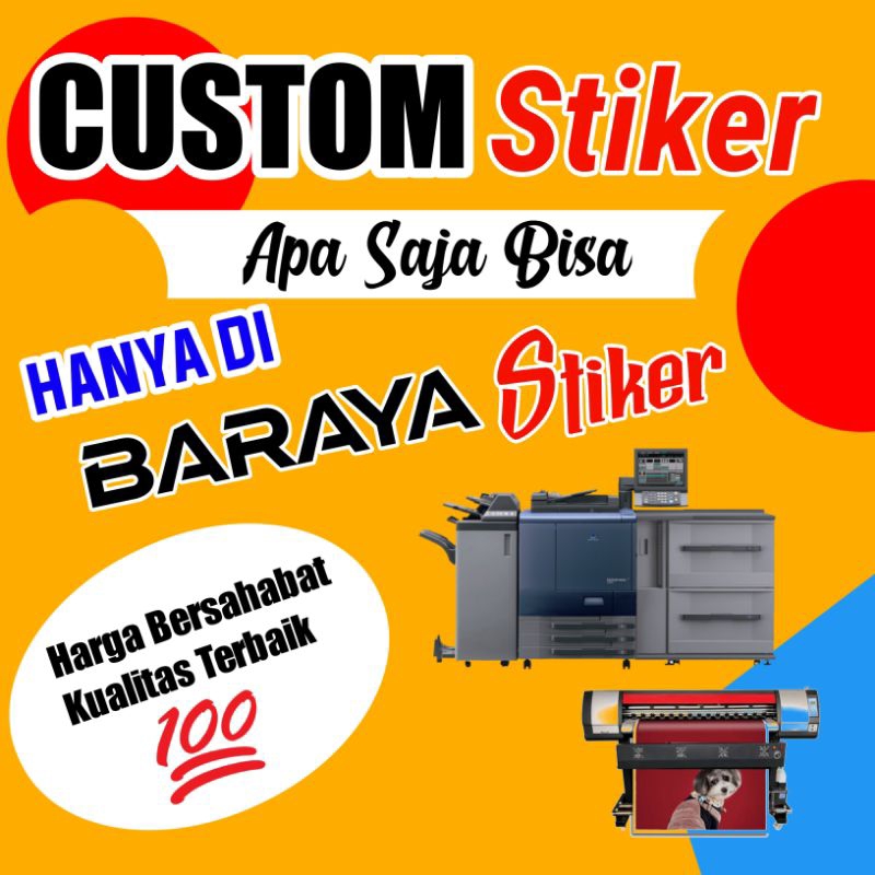Jual Custom stiker stiker vinil stiker cuting stiker custom bebas ...