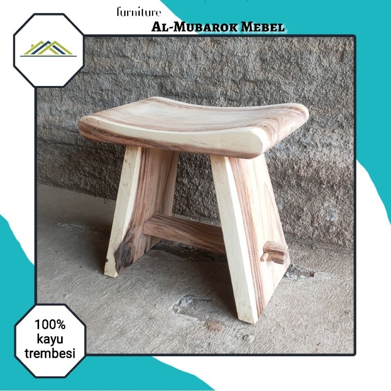 Jual Bangku Stool Cafe Kayu Trembesi | Shopee Indonesia