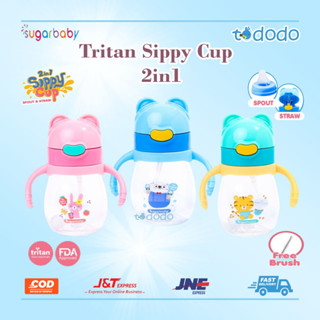 Jual Botol Minum Anak Sugar Baby TRITAN Sippy Cup 2in1 (320 / 270 ml, 6mo+) | Shopee Indonesia