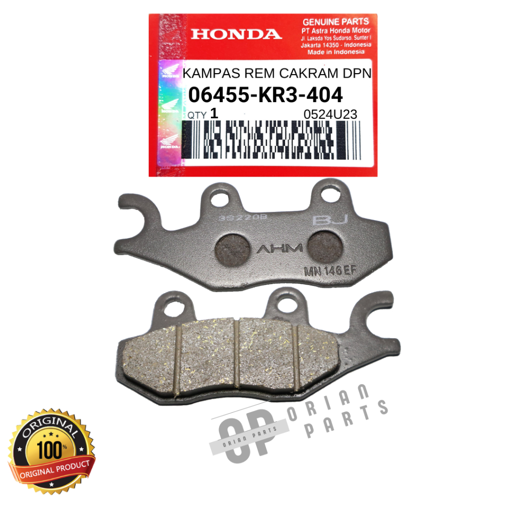 Jual Pad Set FR - Kampas Rem Depan Karisma Supra X 125 Supra Revo lama ...