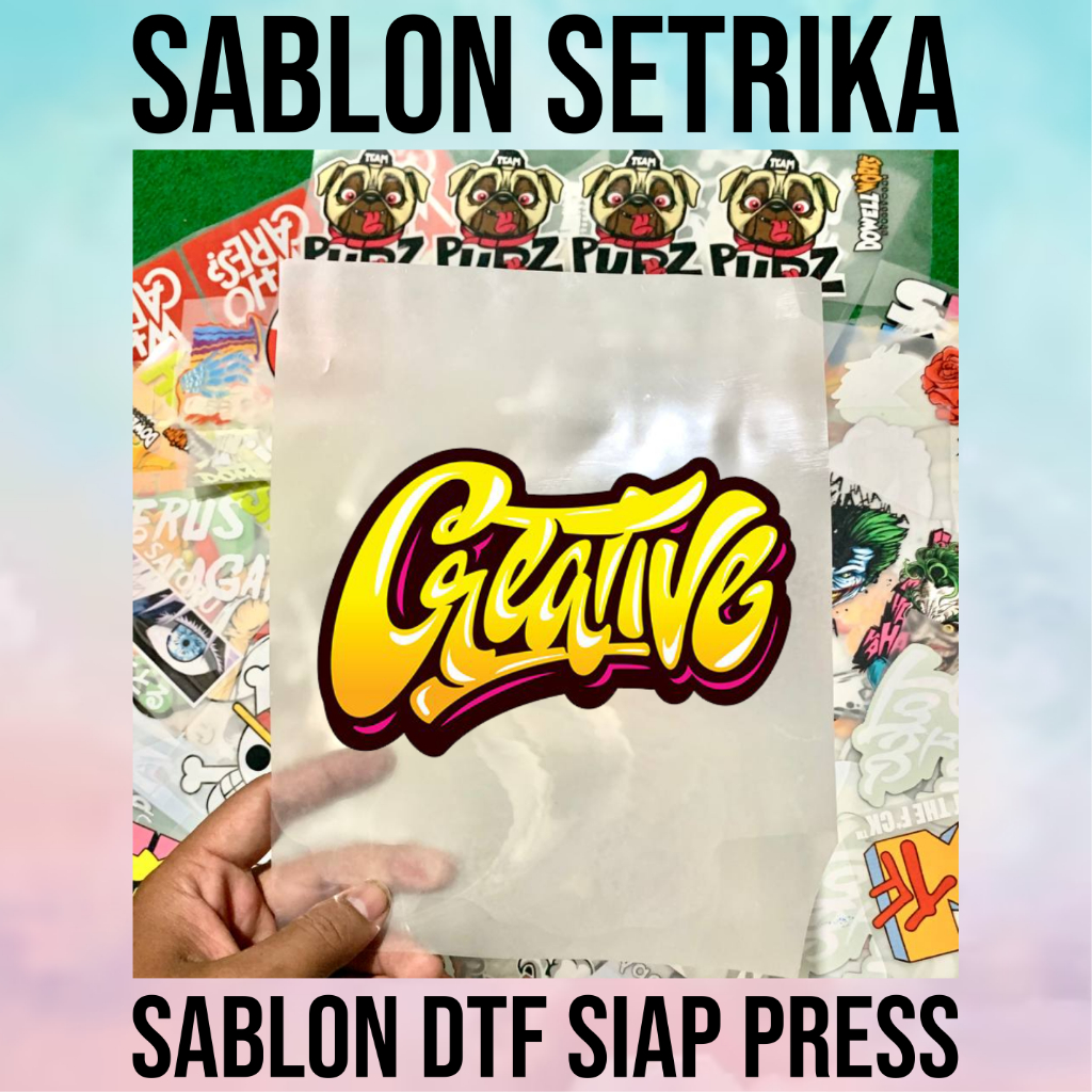 Jual STIKER DTF SABLON SETRIKA TEMA FONT STREET QUOTE PRINTING, SABLON PRINTING | Shopee Indonesia