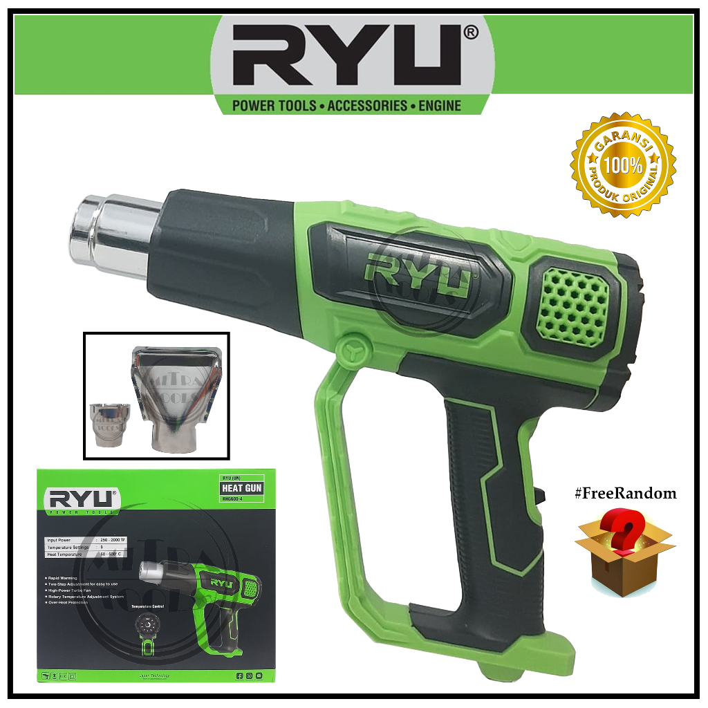 Jual RYU RHG 600-4 Heat Gun / Hot Air Blower Gun Mesin Pemanas Hot Gun ...