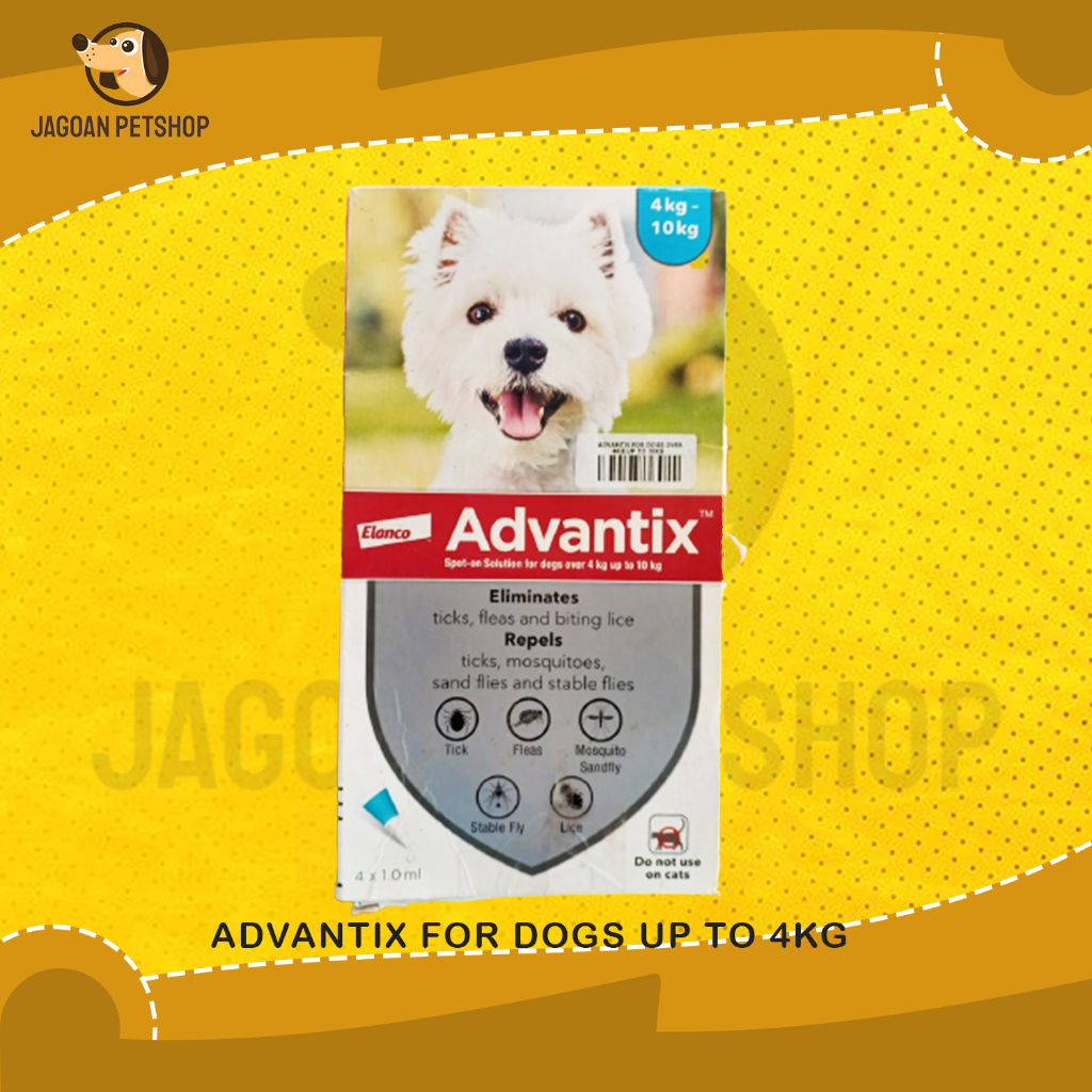 Jual Obat Kutu Tungau Anjing Tetes Advantix Up To 4kg | Shopee Indonesia