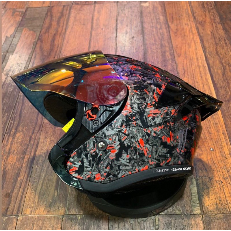 Jual Helm Gift Sargon Half face Motif Carbon Forged SNI Original ...