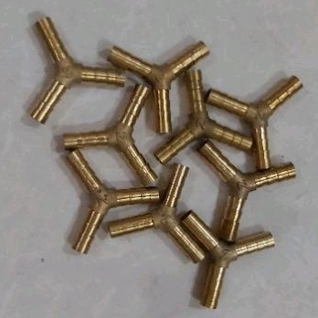 Jual Nepel Sambungan Selang Kuningan 3 Way Cabang Tiga 5/16" (8 mm) 100 ...