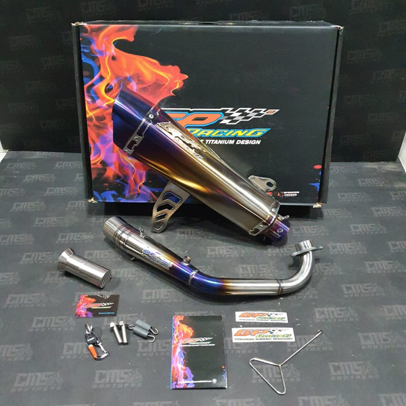 Jual Exhaust Knalpot GP Racing Full Titanium Yamaha New Xmax Connected ...