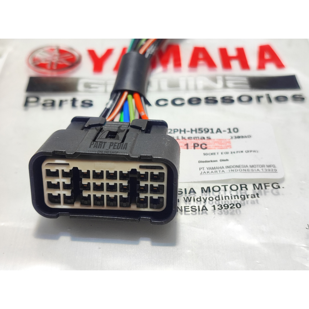 Jual kabel soket ECU socket ECU ECM pin 24 yamaha mio m3 mio z mio s ...